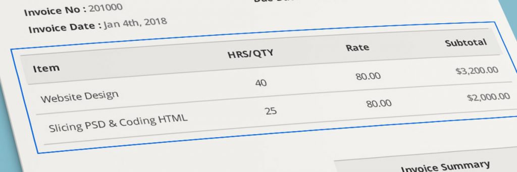 Invoice Format: 7 Basic Structure Elements for writing Invoices
